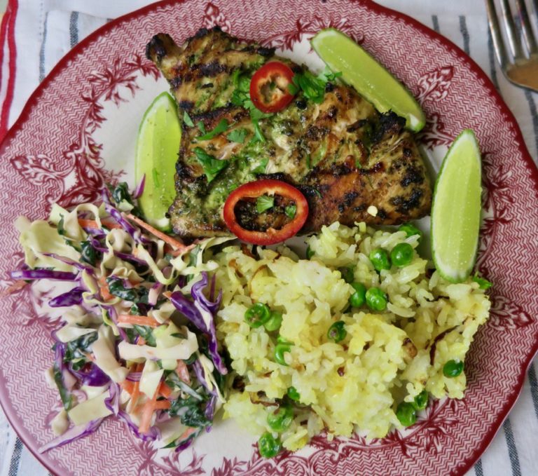 Grilled Thai Chicken with Basil & Lemongrass - My Lilikoi Kitchen