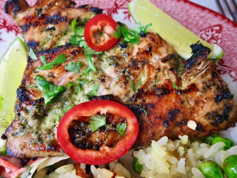 Grilled Thai Chicken with Basil & Lemongrass - My Lilikoi Kitchen
