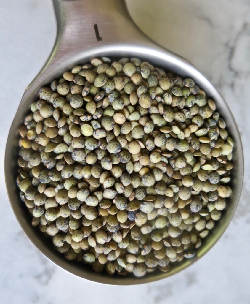 Braised French Lentils with Bacon - My Lilikoi Kitchen