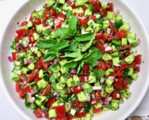 Salad-e Shirazi (Persian Cucumber, Tomato and Onion Salad) - My Lilikoi ...