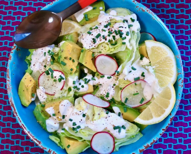 Wedge Salad with Sour Cream Dressing - My Lilikoi Kitchen