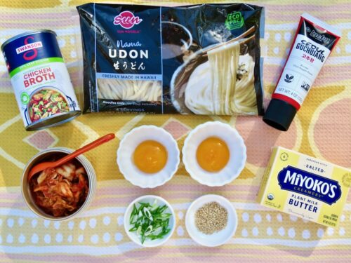 Kimchi Udon With Scallions My Lilikoi Kitchenmy Lilikoi Kitchen