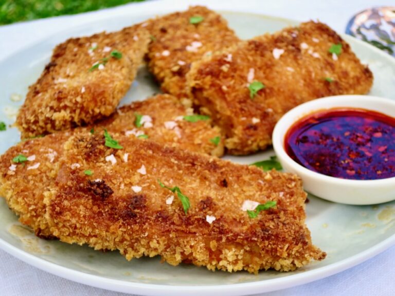 Chile Crisp Tofu Cutlets - My Lilikoi Kitchen